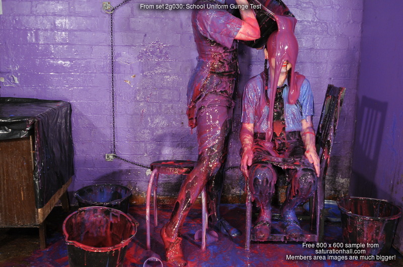 Adult School Uniform Gunge Test - Honeysuckle and Felicity set about ...