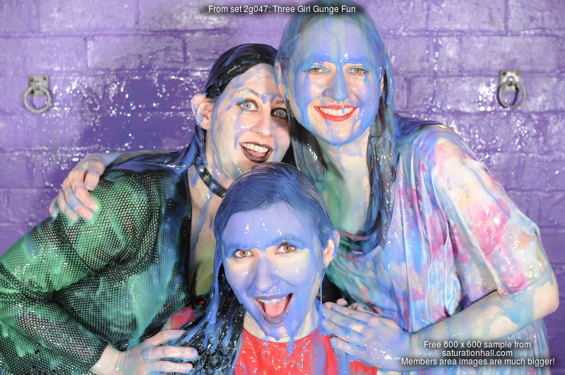 Three Girl Gunge Fun - Next!